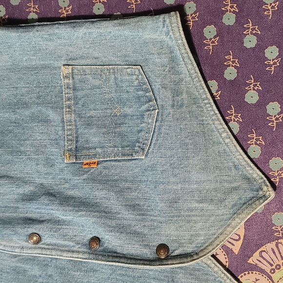 Levi's | Jackets & Coats | Vintage Orange Tab Levis Denim Vest Light Wash Great Condition | Poshmark
